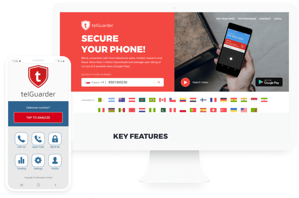 telGuarder. Case study. Caddiesoft development company.